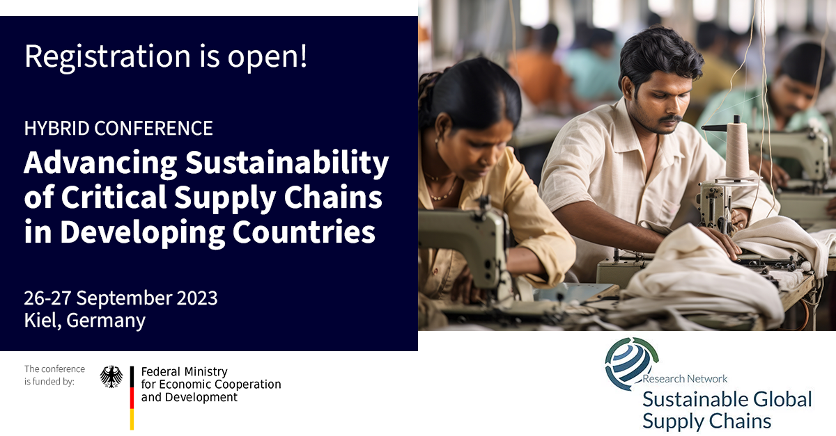 Open for conference registration: Advancing Sustainability of Critical Supply Chains in ...